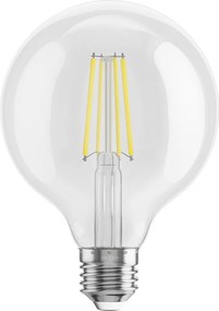 Mexen Vintis, LED žárovka E27, G95, 8W, Neutrální - 4000K, 1055 lm, čirá - L157-E27-0840-00