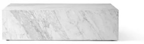 Plinth Low white marble carrara Audo (MENU)