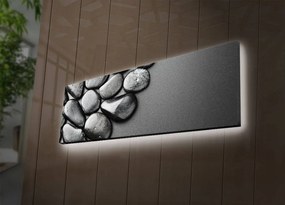 Obraz s led osvětlením Stone 90x30 cm