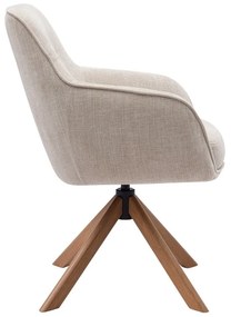 Designová otočná židle Sanjaya II len