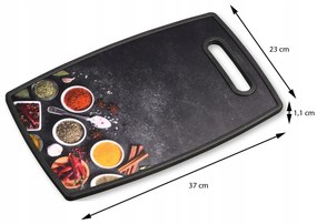 Prkénko na krájení SPICES 37x23 cm černé
