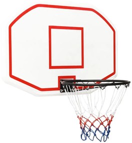 vidaXL Basketbalový koš bílý 109 x 71 x 3 cm polyethylen