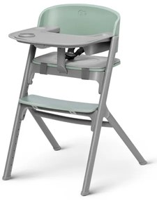 KINDERKRAFT SELECT-Dětská jídelní židle LIVY Premium Olive green +lehátko CALMEE