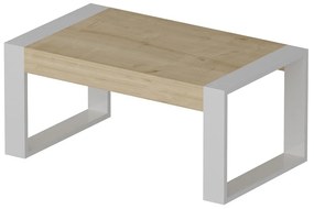 Designový konferenční stolek Pelagius 90 cm dub / bílý