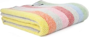 Vlněná deka Rainbow Grey Stripe (bez třásní) 200 x 140 cm Tweedmill