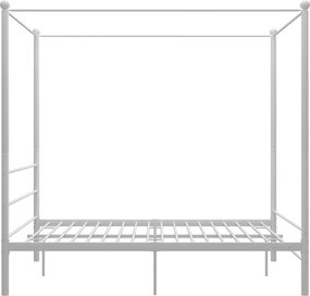 Rám postele s nebesy bílý kovový 160 x 200 cm 325064