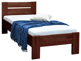 Jednolůžková postel AMBER 90x200 cm ořech tmavý 8590828019213