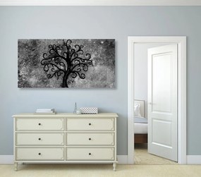 Obraz černobílý strom života Varianta: 100x50