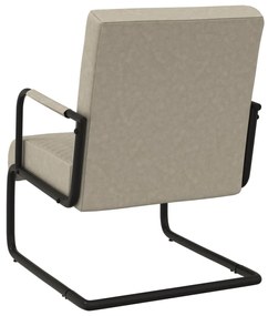 Konzolová židle světle šedá umělá kůže,  325785
