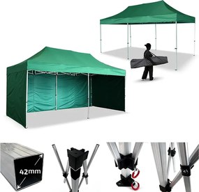 Nůžkový párty stan RedX® LITE 3x6 m (Kvalitní, extrémně lehký a cenově dostupný párty stan 3x6 m pro domácí a hobby použití)