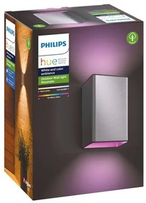 Philips 17464/47/P7 - LED RGB Venkovní svítidlo Hue RESONATE 2xLED/8W/230V IP44