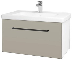 Dřevojas Koupelnová skříň BIG INN SZZ 80 Varianta: N01 Bílá lesk / Úchytka T01 / D10 Borovice Jackson