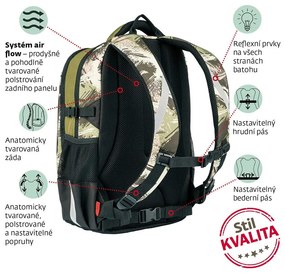Stil - školní batoh Midi Camo