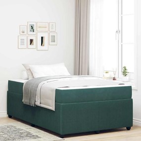 Rám postele Tmavě zelená 120 x 190 cm textil 3398376