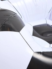 Sinsay - Nafukovací puf s motivem fotbalu - bílá