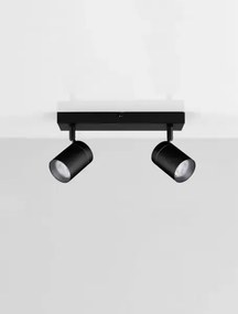 LED černé moderní stropní svítidlo Alma
