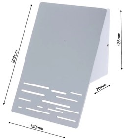 Exteriérové ​​nástěnné LED svítidlo Line, 1x LED 10w, bílé