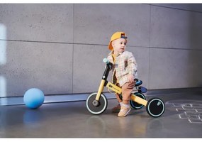 KINDERKRAFT - Dětské odrážedlo 3v1 4TRIKE žlutá/mintová