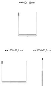 Immax NEO 07103L -LED Stmívatelný lustr na lanku BAMBOOS 45W/230V 135 cm Tuya+DO