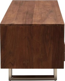 TV stolek z masivu akácie v tmavě přírodní barvě 140x52x50 cm Simla – Premier Housewares