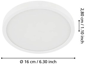 Bílé LED stropní svítidlo FUEVA 5 – EGLO