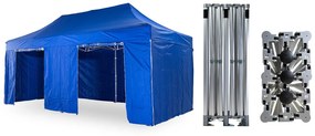 Nůžkový párty stan 3x6 m /6 noh TENTino BIG HEXAGON EXTREME Barva opláštění: 8A - MODRÁ