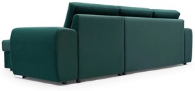 Rohová sedací souprava Kiara (tmavě zelená) (L). 1031417
