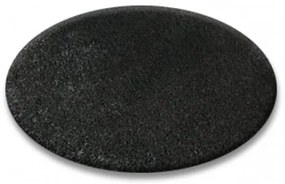 Kulatý koberec SHAGGY 5cm černý Rozměr: průměr 133 cm