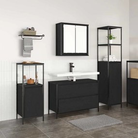 Sada koupelnového nábytku 3 ks Černý dub 90 x 34,5 x 60 cm 3328359