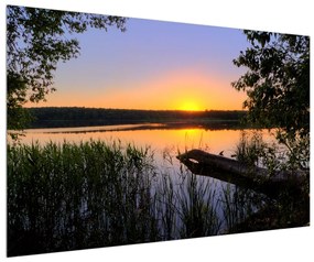 Obraz jezerní krajiny (120x80 cm)