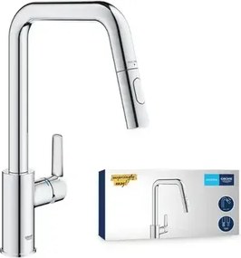 Grohe QuickFix Start - Dřezová baterie s výsuvnou sprškou chrom