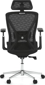 Ergonomická kancelářská židle NILS - černá síťovina