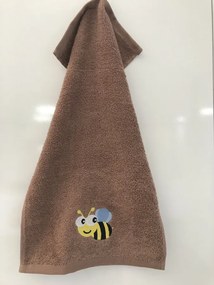 Vesna | Dětský ručníček Včelka hnědý 30x50 cm