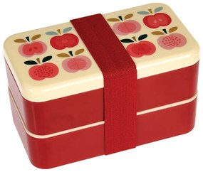 Svačinový box s příborem 2 ks Vintage Apple – Rex London