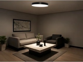 LED Stropní svítidlo LED/135W/230V 3000/4000/6500K pr. 80 cm černá