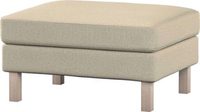 Potah na podnožku IKEA Karlstad barva béžová látka pletený vzor