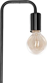 Stojací lampa, černá, 150 x 20 cm