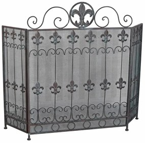 FLEUR DE LIS FIREPLACE PROTECTION