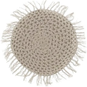 Kulatý dekorační polštářek TUFO 45 cm, šedý