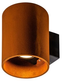 SLV 1004651 Rusty, venkovní nástěnné svítidlo, LED 14W 3000/4000K, rezavé, průměr 14cm, IP65