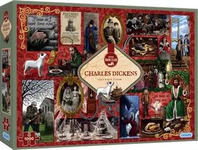 GIBSONS Puzzle Knižní klub: Charles Dickens / 1000 dílků / 68 x 49 cm