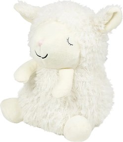 Bílá dveřní zarážka spící ovečka Sheep - 24*24*21 cm