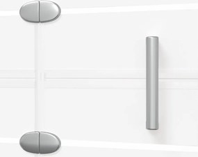 vidaXL Skládací sprchový kout ESG 120 x 140 cm bílý [150739]