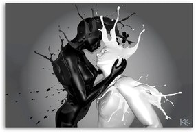 Gario Obraz na plátně Černobílá láska Rozměry: 60 x 40 cm