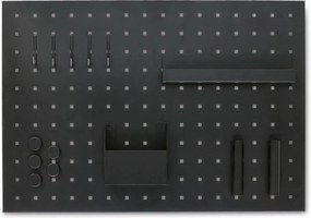 Zeller Present Černá magnetická tabule, nástěnka s příslušenstvím, 50x35cm