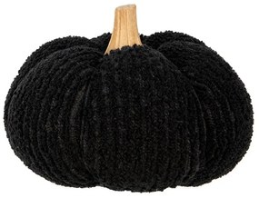 Černá látková dekorace dýně Pumpkin - Ø 15*12 cm