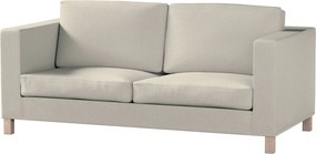 Potah na pohovku IKEA Karlanda rozkládací, krátký barva béžová látka pletený vzor