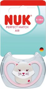 Dudlík NUK Perfect Match Air CAT 6-18m 1ks box velikost 6-18 m