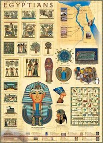 EUROGRAPHICS Puzzle Staří Egypťané / 1000 dílků / 67,6 × 48,9 cm