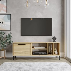 KALUNE DESIGN Dřevěný TV stolek KERT světlý 956LCS1635